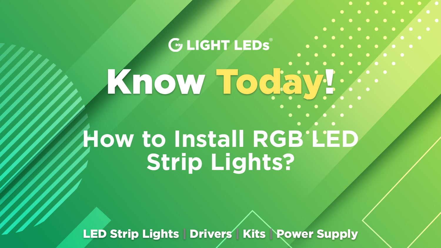 How to Install RGB LED Strip Lights: A Step-by-Step Guide – G Light LEDs