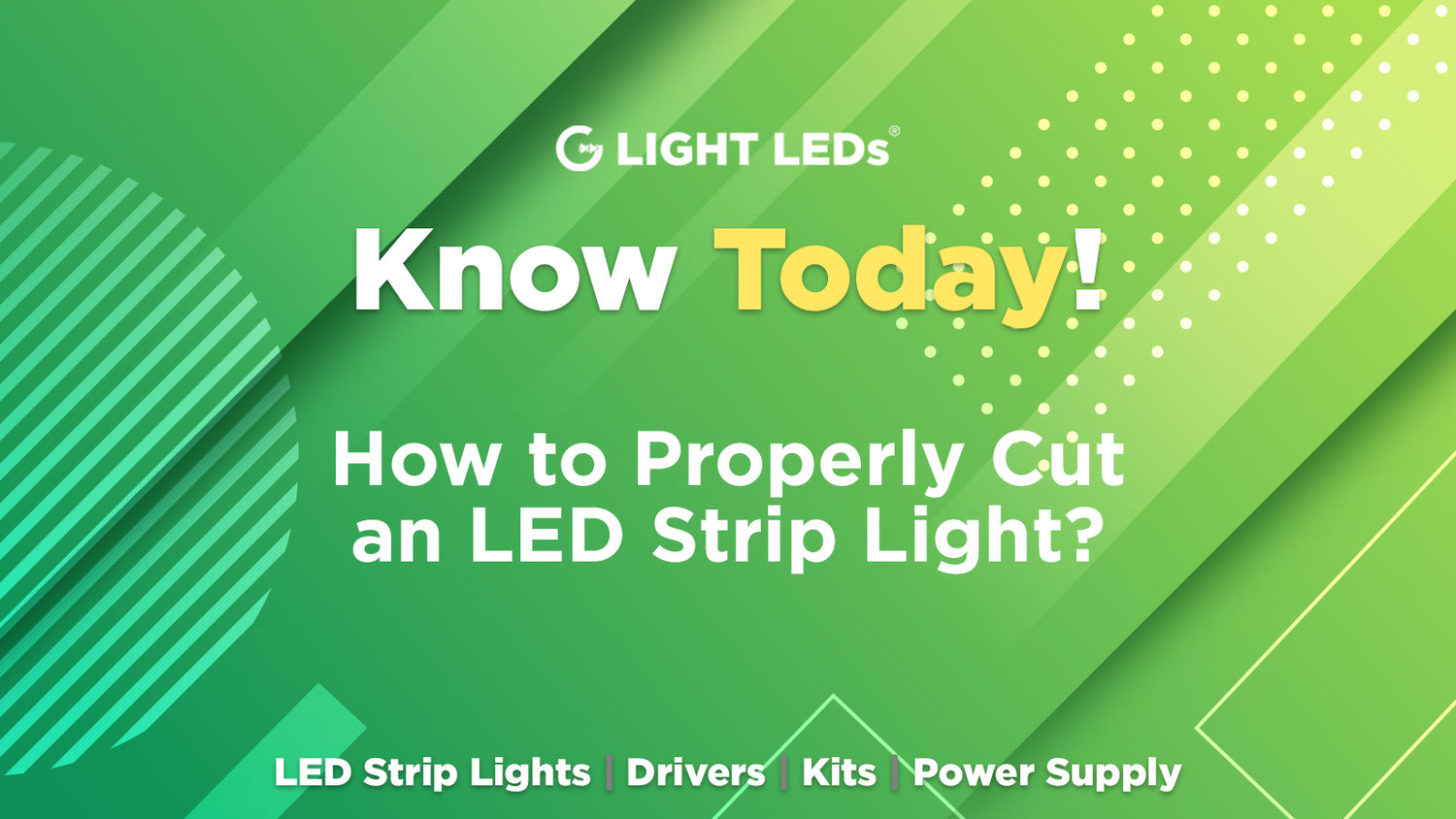 How to Properly Cut an LED Strip Light: A Simple Guide – G Light LEDs