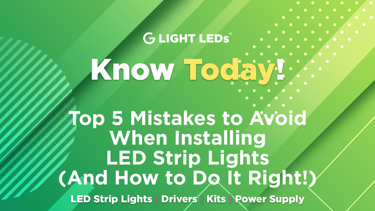 Top 5 Mistakes to Avoid When Installing LED Strip Lights (And How to D ...