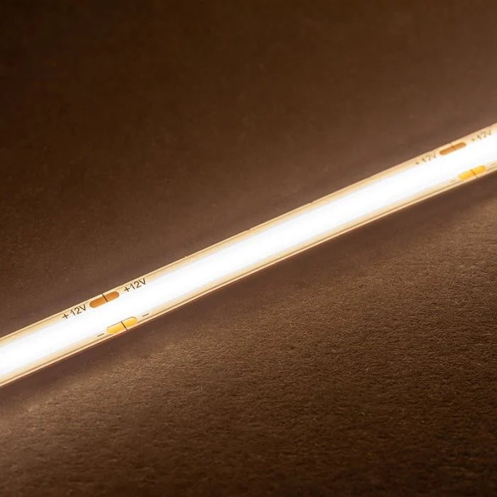 12V & 24V G-Light COB LED Strip - Single Color 16.4ft IP30 UL-Listed ...